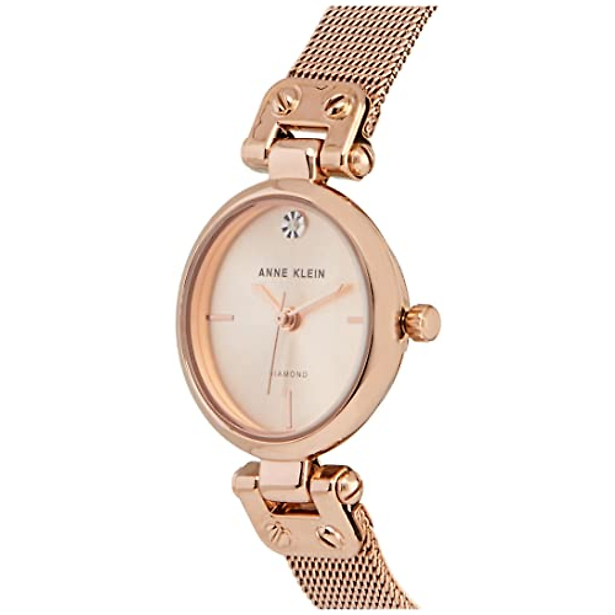 Anne Klein Women's Quartz Metal and Stainless Steel Dress Watch, Color:Rose Gold-Toned