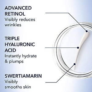 RoC Derm Correxion Fill + Treat Advanced Retinol Serum, Wrinkle Filler Treatment with Hyaluronic Acid for Forehead Wrinkles, Crow's Feet, Eleven Wrinkles, and Laugh Lines, 15ml