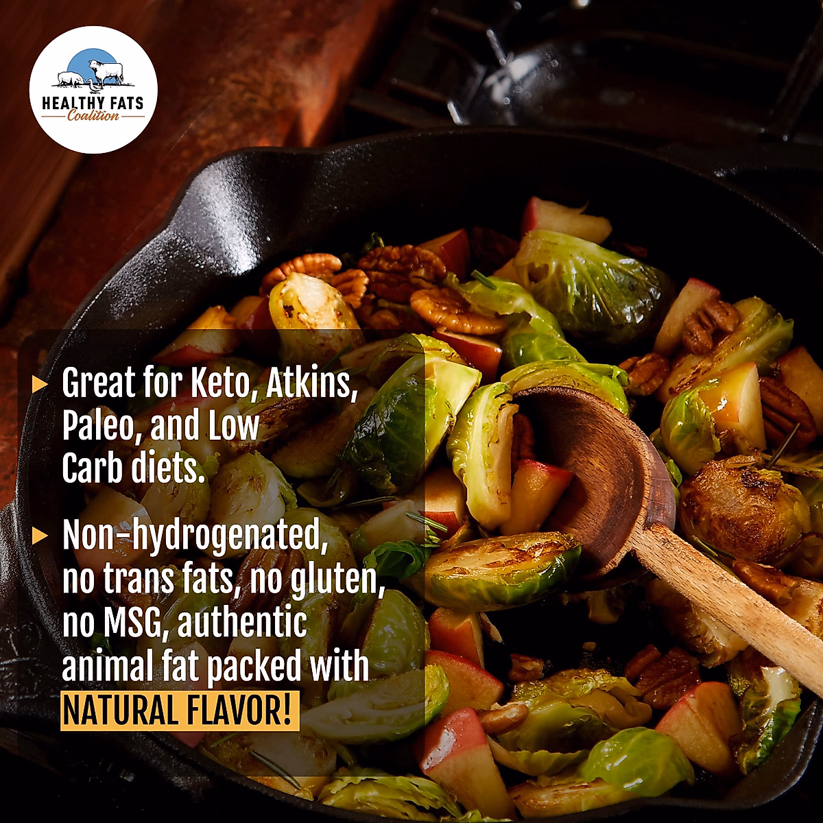 Bacon Up Bacon Grease Rendered Bacon Fat for Frying, Cooking, Baking, 14 ounces