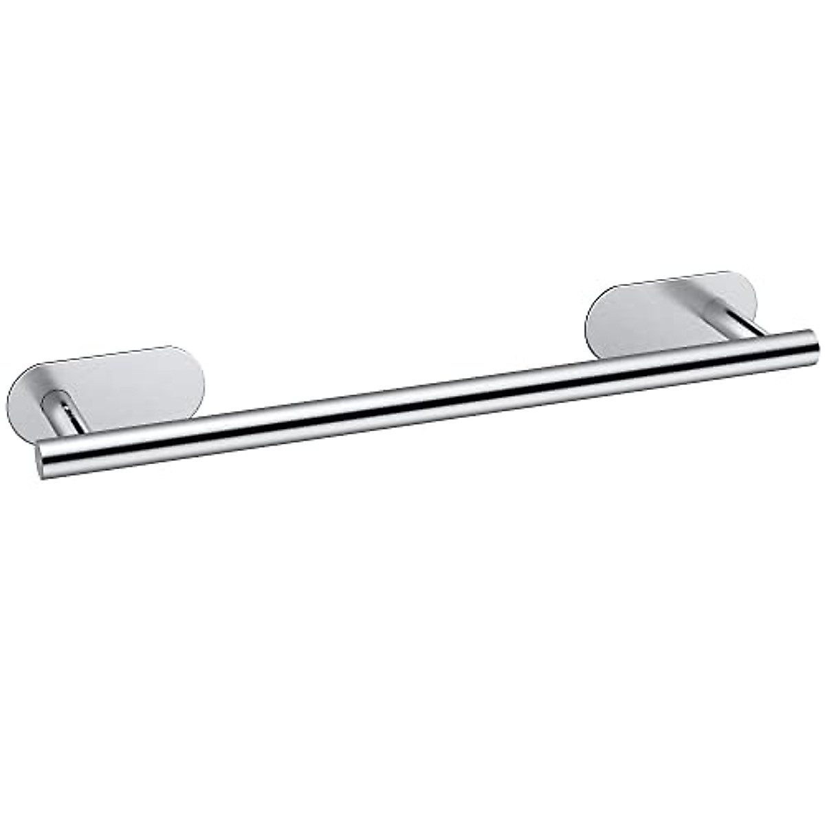 JiGiU Self Adhesive Towel Bar for Bathroom, 17inch/43cm Kitchen Stick on Towel Holder SUS304 Brushed Stainless Steel, Easy to Install No Drilling Bathroom Accessories Towel Rod
