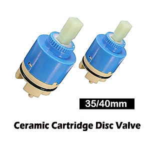 Faucet Valve Replacement Faucet Cartridge Ceramic Disc Cartridge for Single Handle Kitchen Basin Bathroom Faucet Parts (35mm)