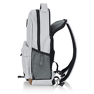 Slappa Alpha Series Gaming Laptop Backpack - Fits up to 15" Laptops; Silver (SL-ALPHA-LAPTOP-BP-WHT)