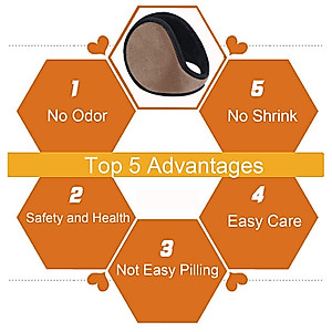 WeiMeet 4 Pieces Unisex Fleece Earmuffs Foldable Earmuffs Winter Outdoor Ear Warmer Men’s Earmuffs Women’s Earmuffs (Mixed Color)