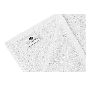 Cotton Bath Towels Set White 24" x 48" Pack of 6 Ultra Soft 100% Cotton Bath Towel White Highly Absorbent Daily Usage Bath Towel Ideal for Pool Home Gym Spa Hotel