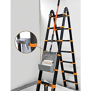 ROLLINGDOG Multifunction Paint Tray – Ladder Paint Tray,Paint Tray for Ladder,Idea for Household or Construction Use