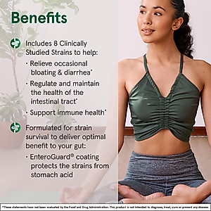 Jarrow Formulas Jarro-Dophilus EPS - 5 Billion Viable Organisms Per Serving - 120 Enteric Coated Veggie Caps - Multi-Strain Probiotic - Intestinal & Immune Health - Up to 120 Servings