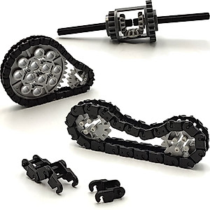 116 pcs Technical Gears Axle Pin Connectors - Wheels Connectors Rack Gear Car Building Brick Accessories Pieces Sets Compatible with Mindstorms Building Bricks Block Technical Toys (116 TECH PARTS)