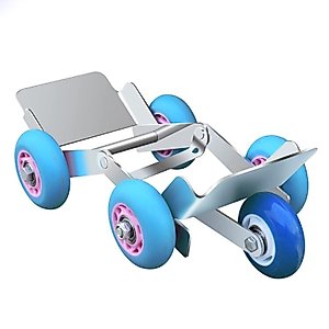KIMISS Tire Wheel Dolly, Emergency Tire Roller Move Tool with 5 Wheels for Heavy Duty Motorcycle Tricycle Flat Tire Booster Trolly