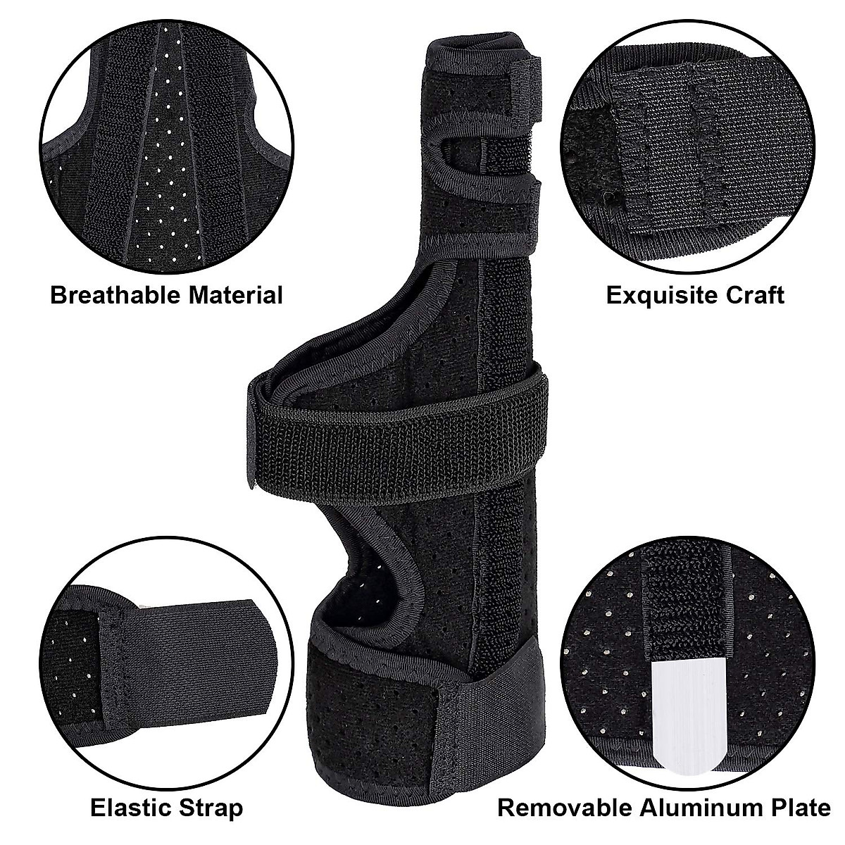 Ultrafun Two Finger Splint Medical Grade Boxer Finger Brace Support Immobilizer Cast for Broken Fingers, Injuries, Arthritis, Trigger Finger, Tendonitis and Pain Relief (Two Fingers-L/XL)