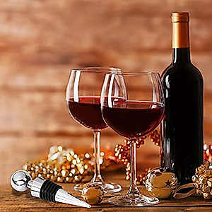 Wine Stopper Bottle Stopper - Wine Saver, Reusable Wine Corks For Beverage, 4-Pack Silicone Wine Stopper For Gifts, Bar, Holiday Party, Wedding