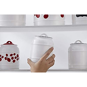 Toichi ceramic canisters | 51 FL.OZ Ceramic Food Storage Jar|White cookie jar|Ceramic canisters with lids|Coffee Canister|Ceramic jar with lid
