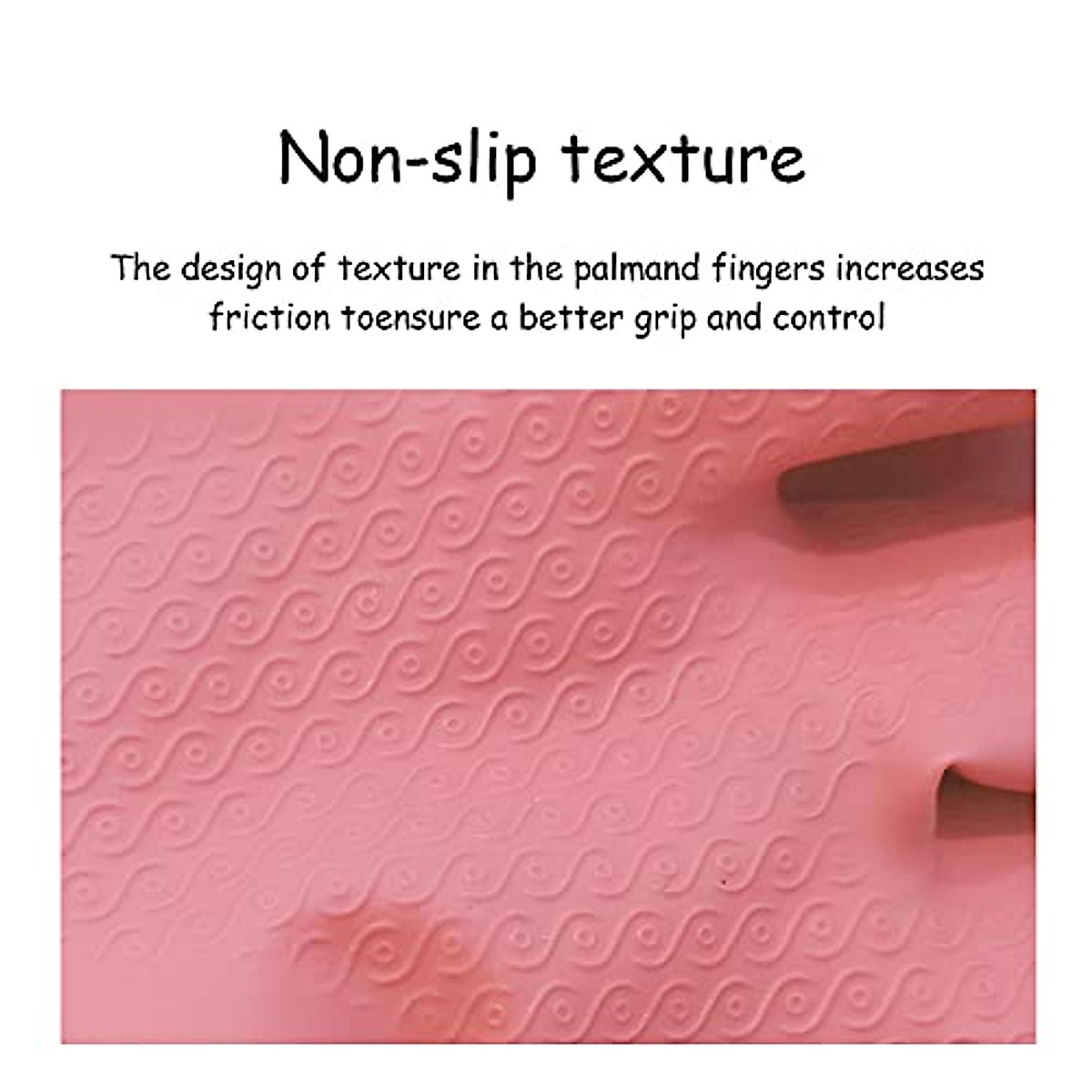 KINGFINGER Rubber Latex Waterproof Dishwashing Gloves,2 Pair Medium Long Cuff Flock Lining Household Cleaning Gloves