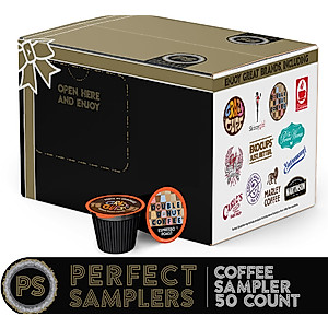Crazy Cups Coffee Pods Variety Pack, Including Flavored Coffee Pods, Dark Roast, Medium Roast Coffee Pods, Single Serve Coffee for Keurig K Cups Machines, Perfect Coffee Gift Set, 50 Count