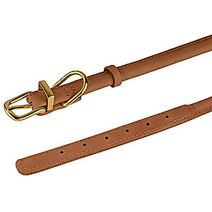 BRONZEDOG Rolled Leather Dog Collar with QR ID Dog Tag Durable Round Personalized Collars Small Medium Large Dogs Puppy Cat (7-8 Inch, Light Brown)