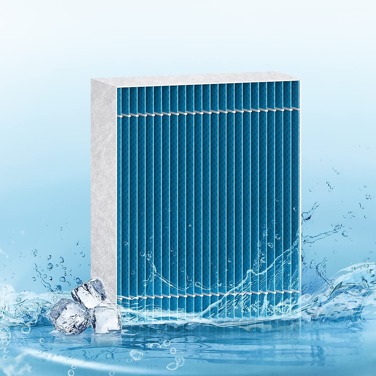 Afloia Wet Curtain Air Cooler Filter, Air Conditioner Replacement Air Curtain, Highly Absorbent, Compatible with CL1 Cooling Fan Blue