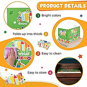 Zhehao 12 Pack Privacy Boards for Student Classroom Desk Dividers Privacy Folders for Student Desks Partition Panel for Teacher Student School Office Home Supplies, 6 Styles