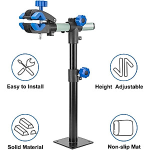 Clothink Bike Repair Stand Wall Mount Height Adjustable, Bicycle Maintenance Workstand Repair Rack for Mountain Road Bikes