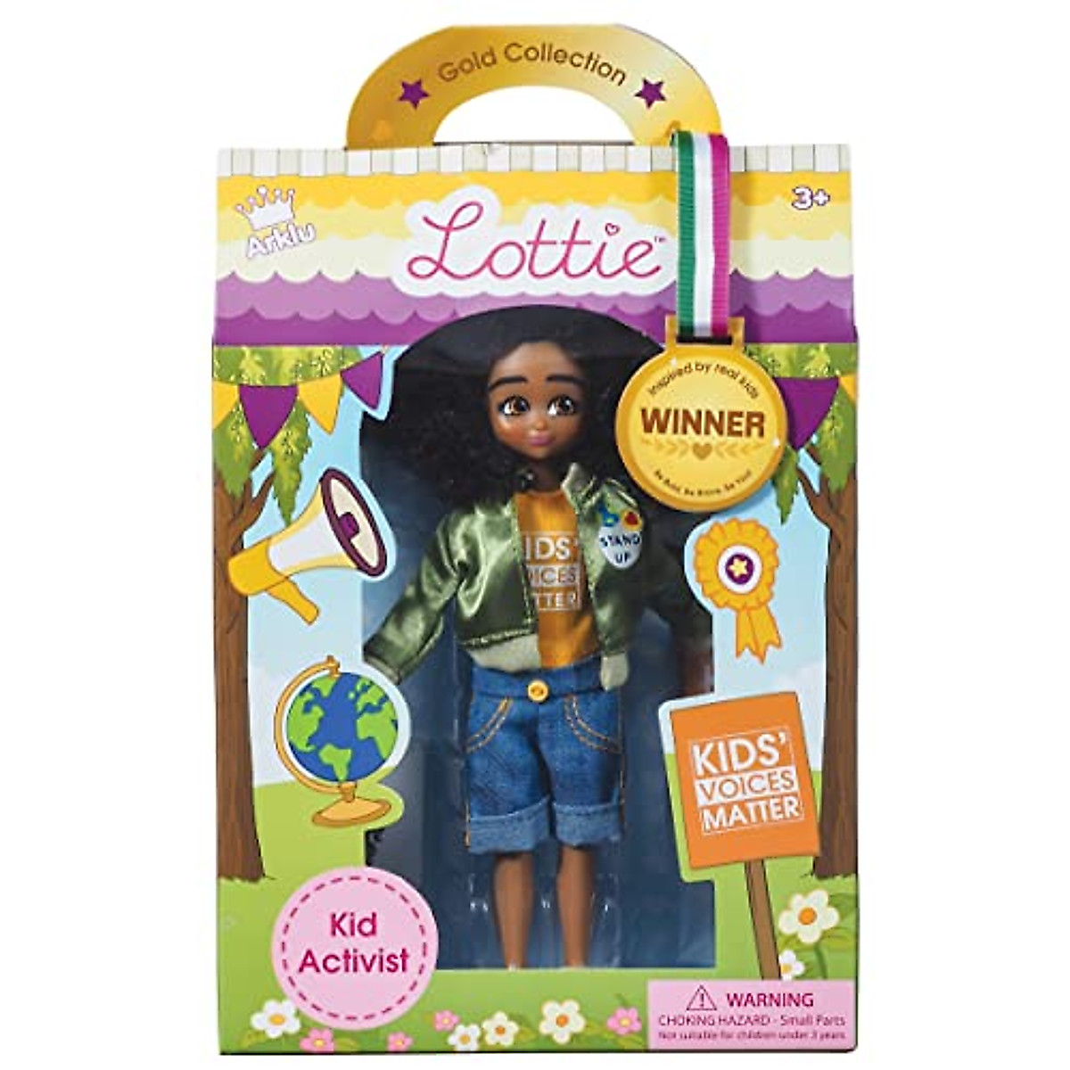 Lottie Kid Activist Doll | Cute Black Dolls for Girls & Boys Outfit | Doll On A Mission! | for 6 Year Old and up! Cute Black Doll Inspired by Real-Life Kid Activist, Mari Copeny. Wears