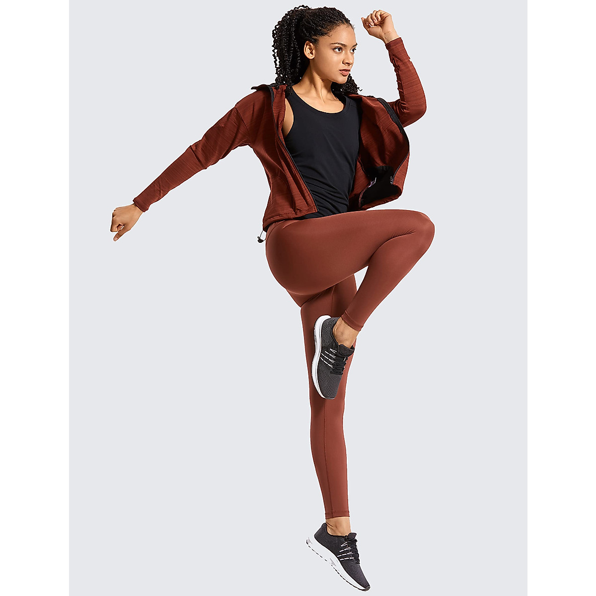 CRZ YOGA Women's Pima Cotton Workout Tank Tops Tie Back Sleeveless Shirts Yoga Athletic Open Back Sport Gym Tops Black Medium