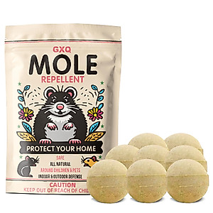 Mole Repellent,Gopher Repellent,Vole Repellent,Mole Repellent for lawns,Mole Trap, Mole Control, Keeps Moles and Voles Out of Gardens,(8balls)