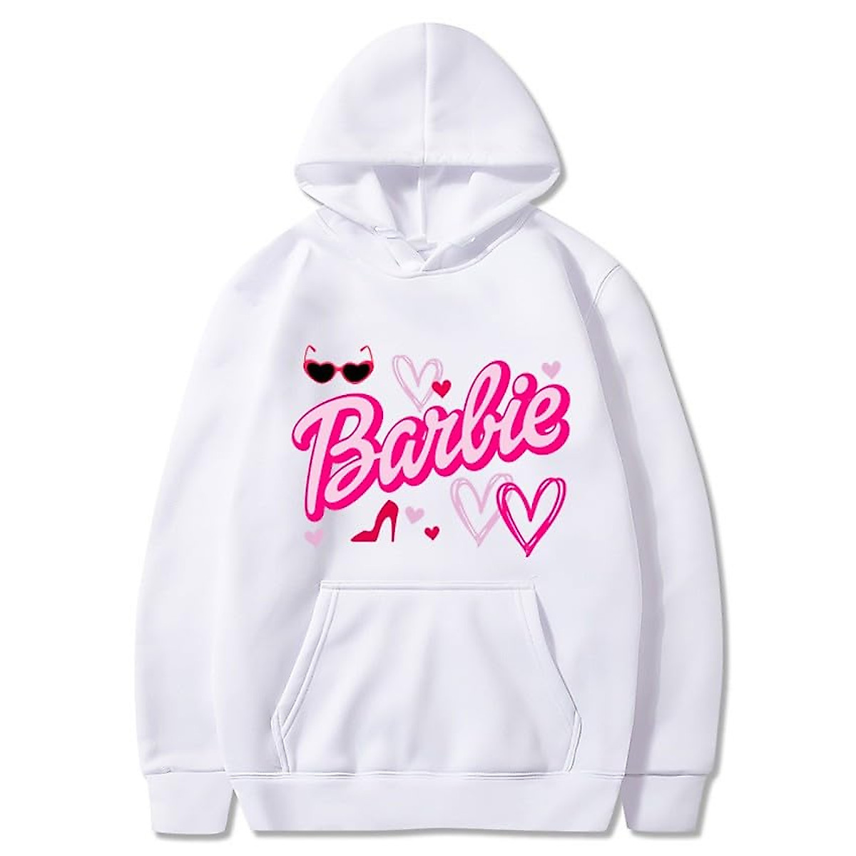 wkind olades Come On Let's Go Party Hoodies for Women pumpkin halloween Shirt christmas Fashion Trendy Outfits Oversized Hooded Sweatshirts Long Sleeve Pullover Fall Clothes Pink