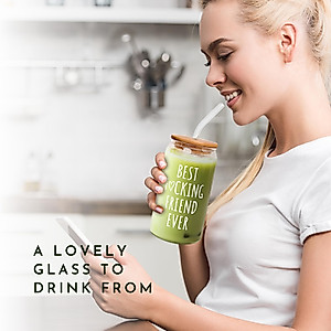 Friendship Gifts for Women Friends - Christmas Gifts for Friends Female, Birthday Gifts for Women Friendship, Friend Birthday Gifts for Women - Gifts for Best Friends Women, Bestie Gifts - Can Glass