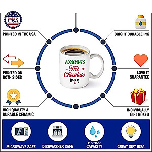 Hot Chocolate Mug, Custom Holiday Mug, Christmas Mug, Personalized Hot Chocolate Mug, Christmas Coffee Mug, Stocking Stuffer, Hot Cocoa Mug, 11 Or 15 Oz Ceramic Novelty Coffee Cup, Gift Ideas Christm