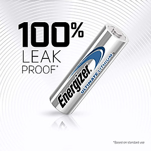 Energizer Ultimate Lithium AA Size Batteries - 20 Pack (5-4packs)