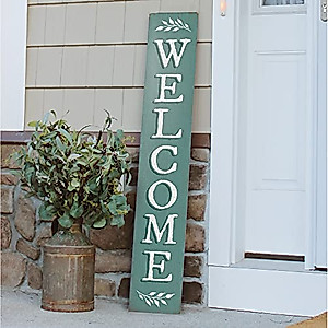 Welcome Seafoam Porch Sign - Indoor & Outdoor Decor
