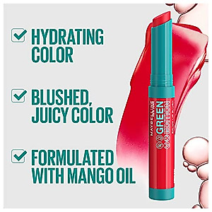 Maybelline Green Edition Balmy Lip Blush, Formulated With Mango Oil, Desert, Yellow Nude, 1 Count