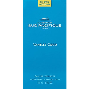 Comptoir Sud Pacifique Vanille Coco Eau de Toilette Spray, 3.3 Fl Oz