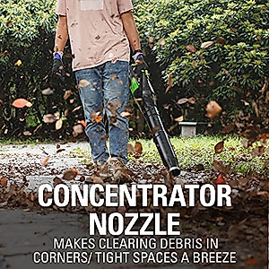 Greenworks 80V (150 MPH / 500 CFM / 75+ Compatible Tools) Cordless Axial Leaf Blower, 2.0Ah Battery and Charger Included