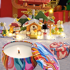 Fafamara 9 Pack Scented Candles Set, Multipack Natural Soy Wax Candles, Small Aromatherapy Candles, Stress Relief Tin Can Candle for Women Girl Birthday, Thanksgiving, Christmas