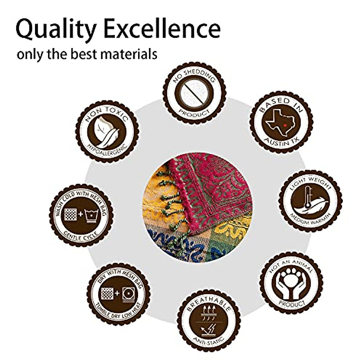 CUEERBOT Bohemian Throw Blankets Colorful Boho Sofa Throw Cover Chenille Jacquard Tassels Reversible Woven Aztec Blankets for Couch Bed Red 60" x 75"