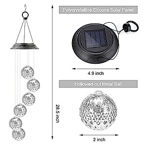 Gifts for Mothers Day,Yard Decor Lights, Solar Wind Chimes Outdoors, Gifts for Mom/Women/Grandma/Daughter/Sister/Aunt/Friend/Wife and Sister,Mom Birthday Gifts, Garden Decor,Gardening Gift for Women