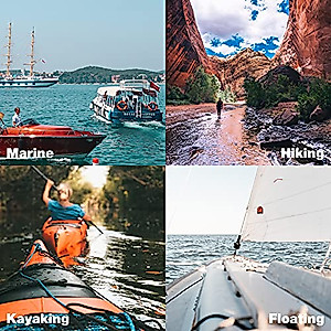 WELL-STRONG Waterproof First Aid Kit Roll Top Boat Emergency Kit with Waterproof Contents for Fishing Kayaking Boating Swimming Camping Rafting Beach Red