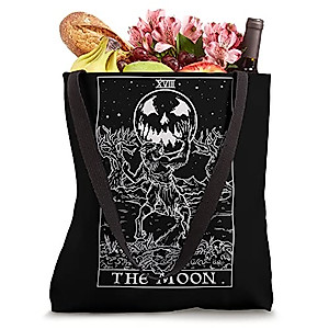 The Moon Tarot Card Halloween Werewolf Gothic Horror Witch Tote Bag