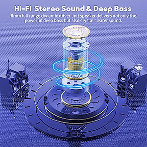 Bluetooth Earbuds,Kurdene S8 Wireless Earbuds 48H Playtime Call Noise Cancelling IPX8 Waterproof Ear Buds Deep Bass Earphones with Microphone in-Ear Stereo Headphones for Work,Sport,Running