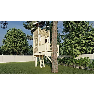 The Enchanted Castle © 1 Tree 2 Post Treehouse Plan