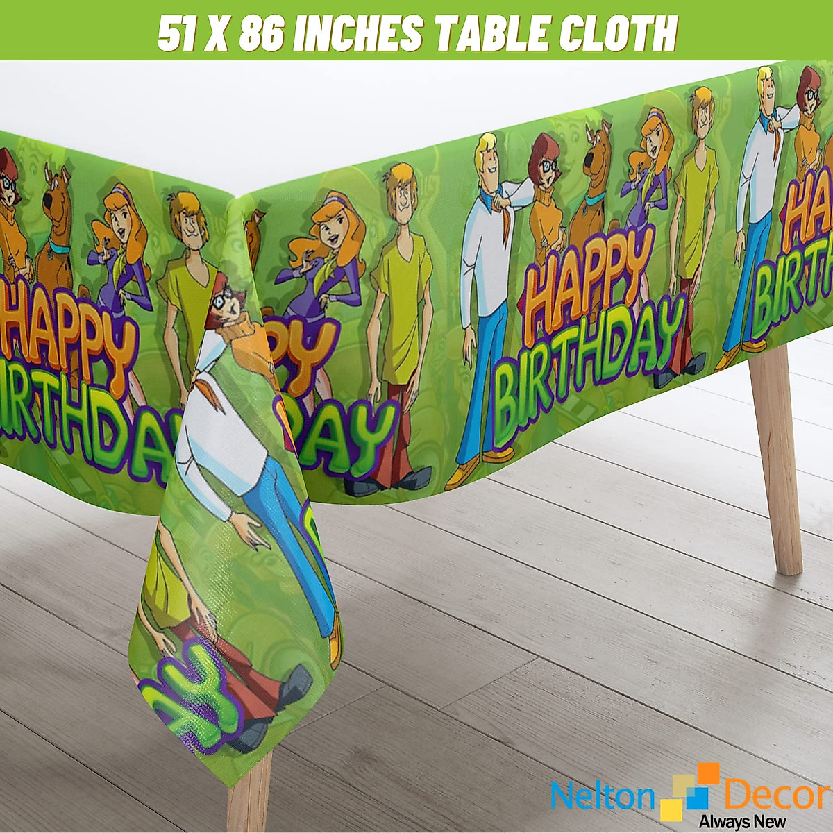 Nelton Adventure Dog Party Supplies Includes Cake Topper, 24 Cupcake Toppers, 20 Latex Balloons, Happy Birthday Backdrop, 1 Table Cloth , 1 Banner…