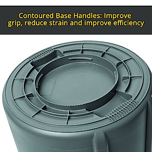 Rubbermaid Commercial Products BRUTE Heavy-Duty Trash/Garbage Can, 32-Gallon, Gray, Waste Container Home/Garage/Mall/Office/Stadium/Bathroom