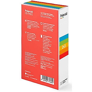 Polaroid Hi-Print 2X3 Paper Cartridge 20 sheets + Purple Album Holds 64 Photos