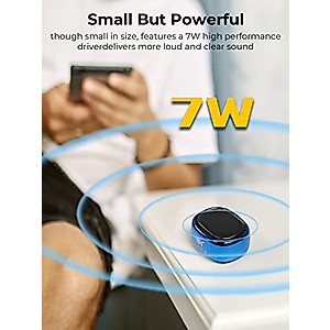 OROROW Small Bluetooth Speaker,Mini Portable Wireless Speaker,49-Foot Bluetooth Range,Enhanced Bass,Support TF Card,Bluetooth Speaker for iPhone,Travel,Hiking,Car,Gift(Blue)