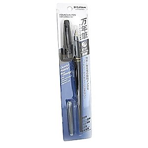 PLATINUM Carbon Desk Fountain Pen, Super Fine (DP-800S#1)