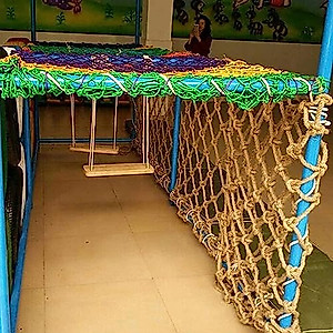 EkiDaz HXRW Rope Net Protective Rope Netting Safety Net Outdoor Climbing Net for Kids Anti-Fall Net for Treehouse Playground Playground Sets for Backyards (Size : 2 * 5m(6.6 * 15.15ft))