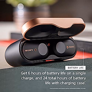 Sony WF-1000XM3 Industry Leading Noise Canceling Truly Wireless Earbuds Headset/Headphones with AlexaVoice Control And Mic For Phone Call, Black
