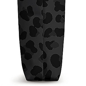 Leopard Cheetah Skin Pattern Black Tote Bag