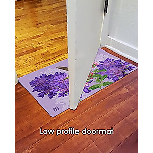 Toland Home Garden 800238 Hummingbird and Flowers Summer Door Mat 18x30 Inch Bird Outdoor Doormat for Entryway Indoor Entrance