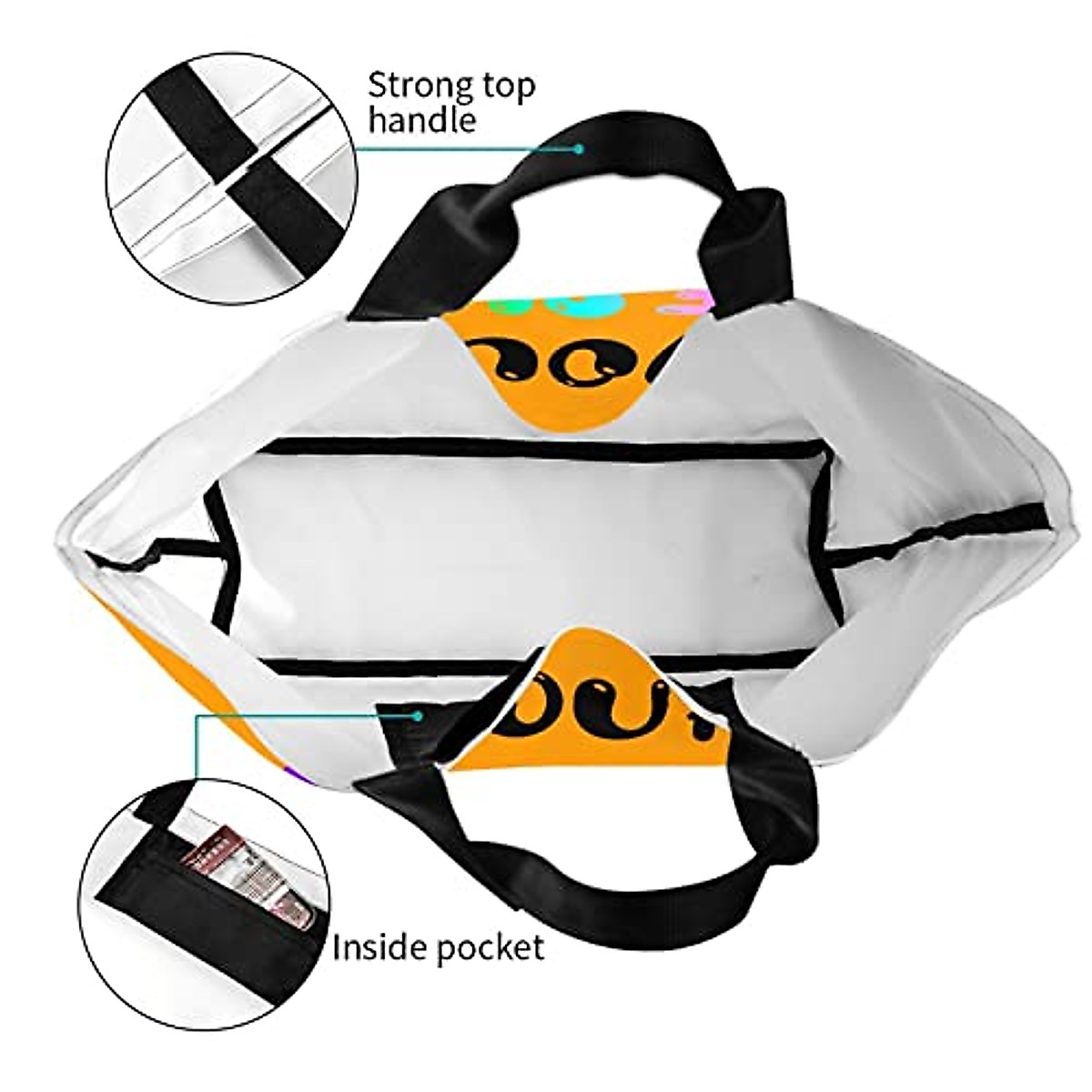 Custom Tote Bag Personalized Shoulder Bags Custom Bags With Logo Design Photo Text Women for Travel Business Shopping Personalized Gifts