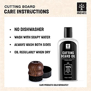 Mevell Walnut Wood Cutting Board for Kitchen, Reversible Wooden Chopping Board With Juice Grooves, Made in Canada (Walnut, 17x11x0.75)